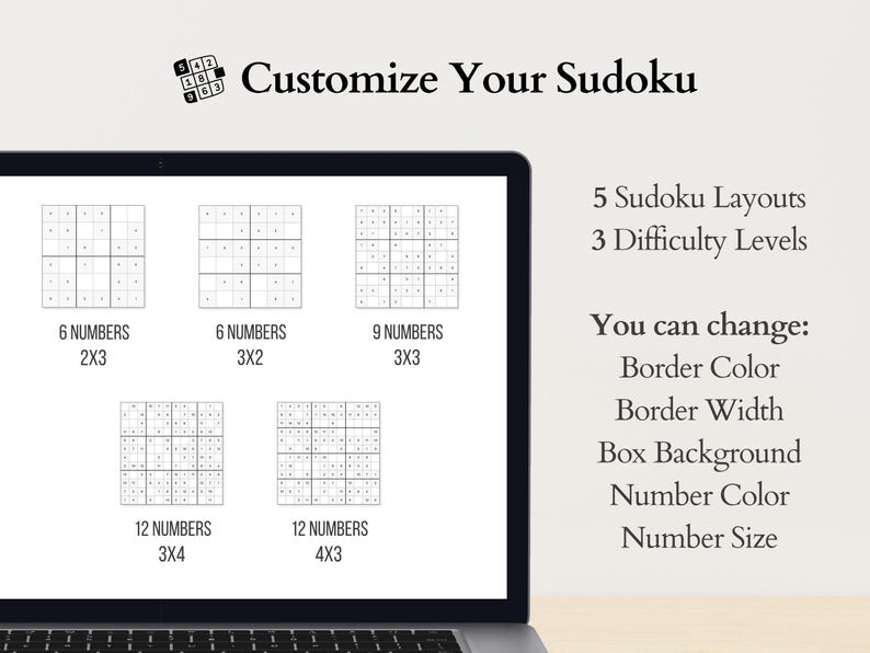 Custom Wedding Sudoku Game Template: Bridal Shower Reception Activity ...