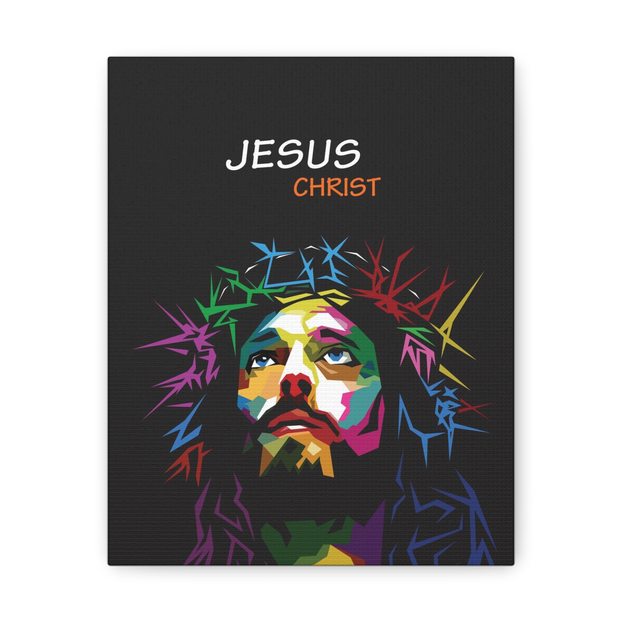 Jesus Christ Pop Art Canvas Wrap Vibrant Portraits - Etsy