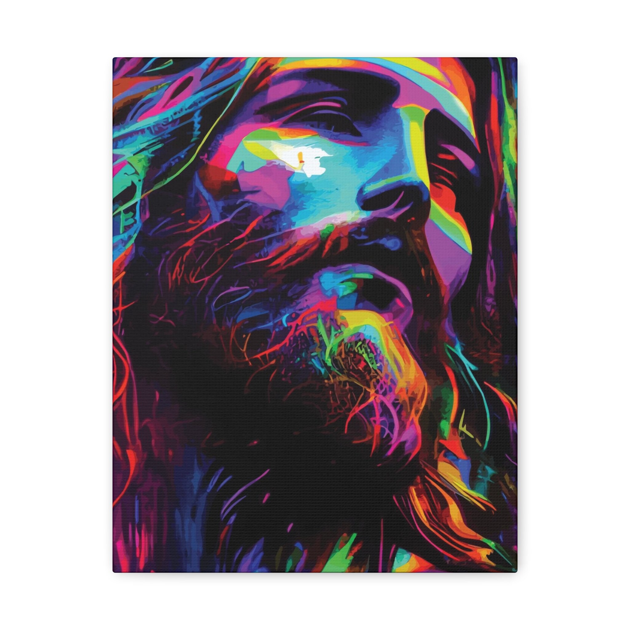 Colorful Jesus Christ Pop Art Canvas Wrap Vibrant Portraits Multiple ...
