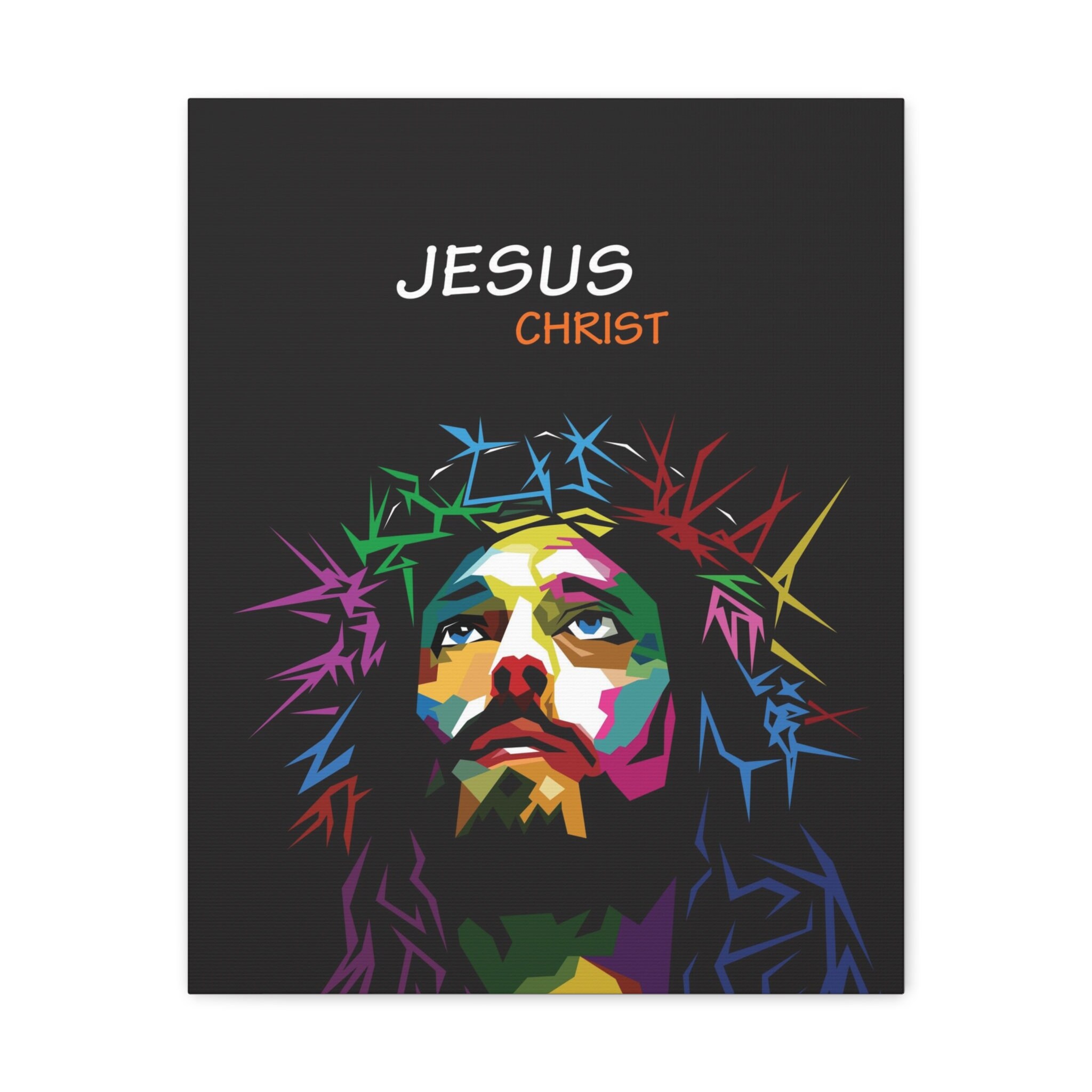 Jesus Christ Pop Art Canvas Wrap Vibrant Portraits - Etsy