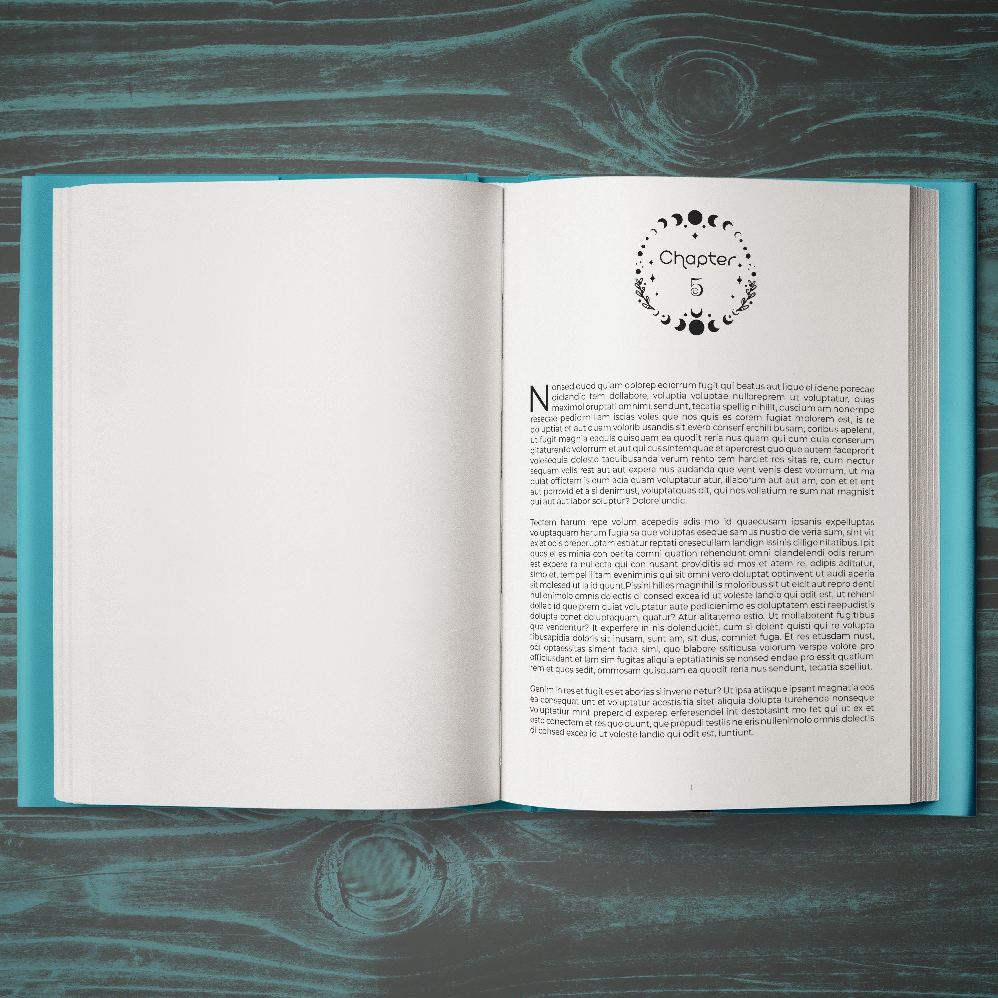 Moon Chapter Number Set - Chapter Graphics for Self Published Novels ...