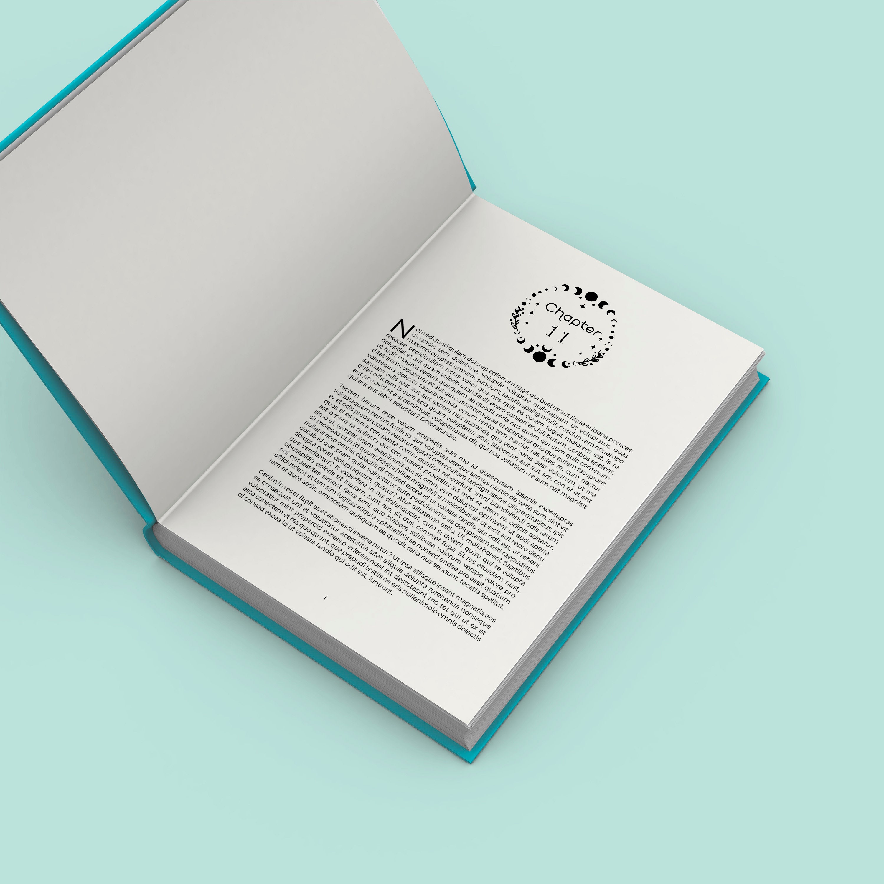 Moon Chapter Number Set - Chapter Graphics for Self Published Novels ...