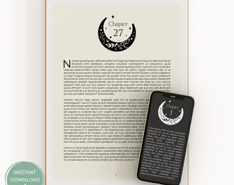 Mystical Moon Chapter Number Set - Chapter Graphics for Self Published ...