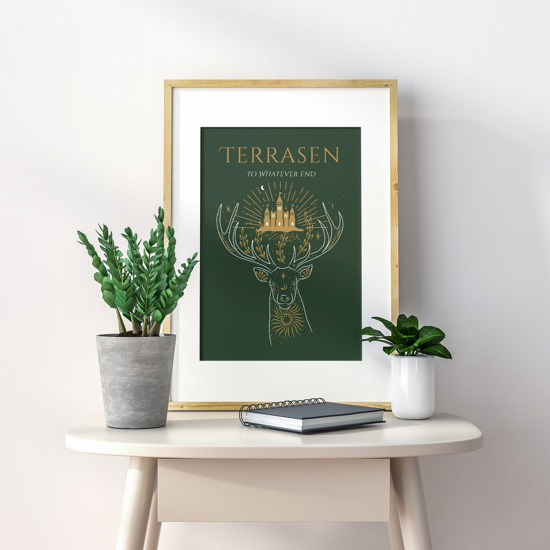 Terrasen Digital Print | SJM | Booktok | TOG Wall Art | Bookish Deco ...