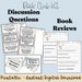 Book Club Printable Kit, Book Review, Book Discussion Questions, Book ...