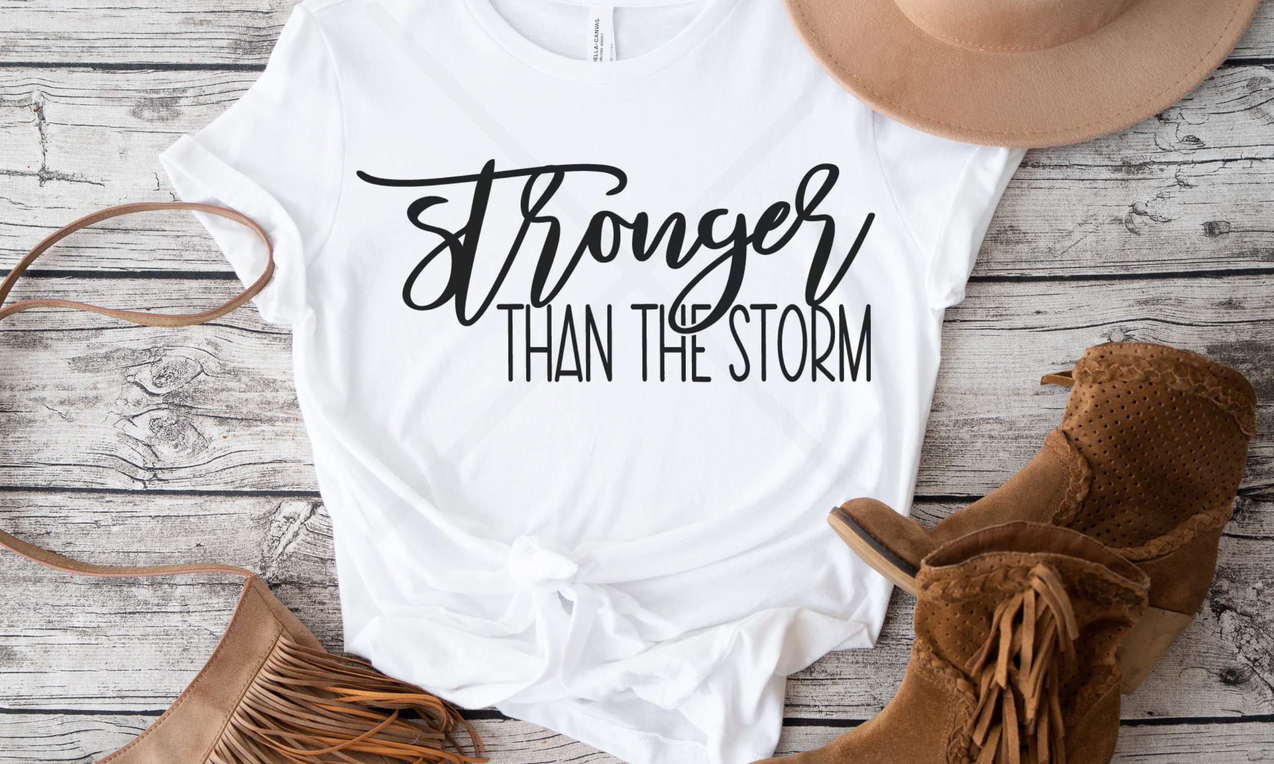 Stronger Than the Storm SVG PNG - Empowering Svg - Inspirational Quote ...