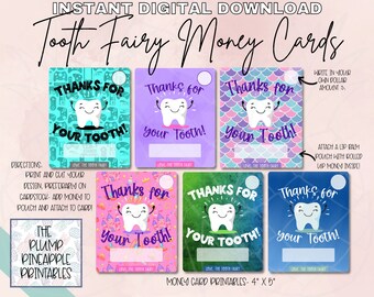 Lost Tooth Card Tooth Fairy Printable Card Congratulations - Etsy