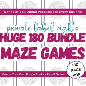 Private Label Rights • Brain Game Maze Puzzles Bundle Reseller ...