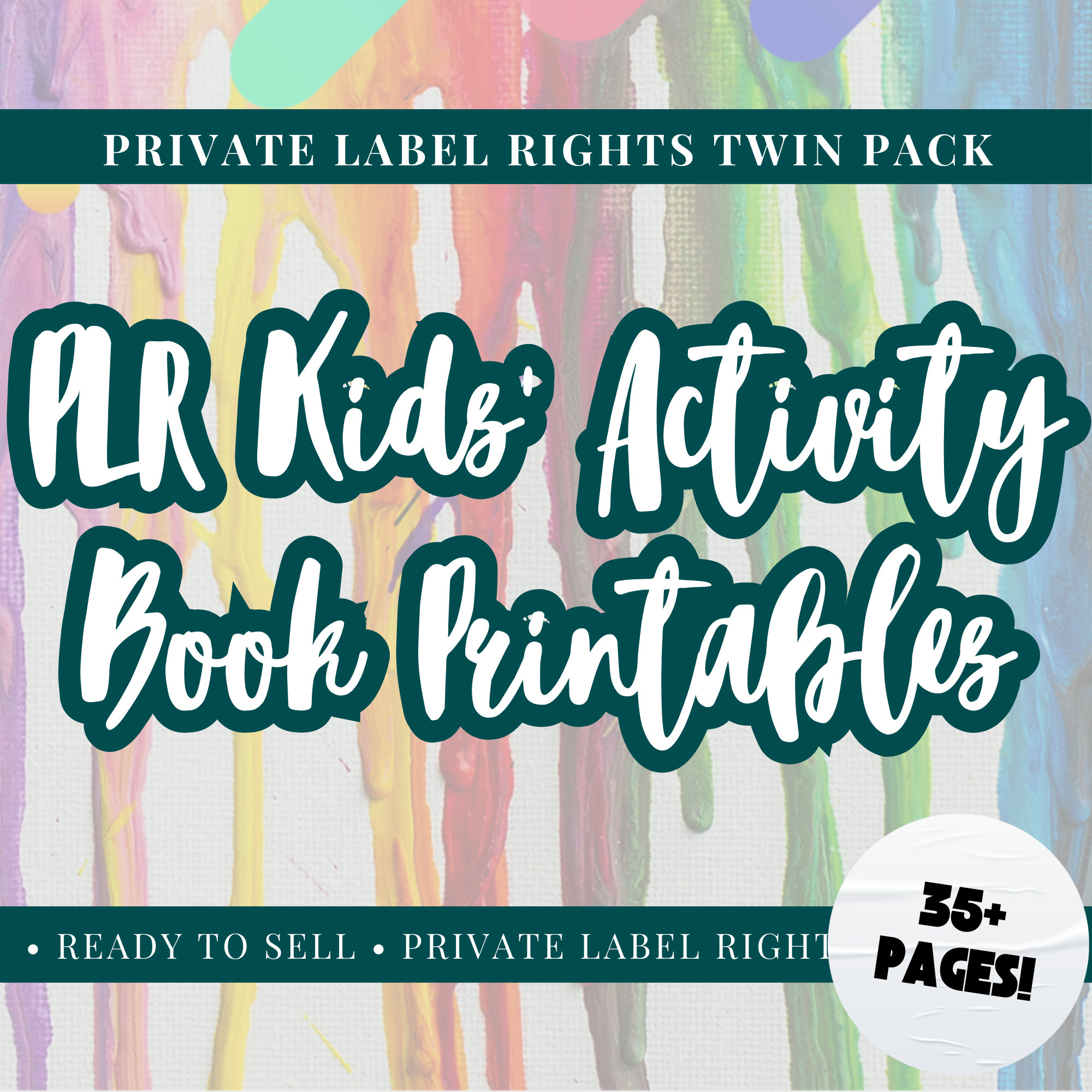 Private Label Rights Coloring in Kids Activity Books PLR Twin Pack ...