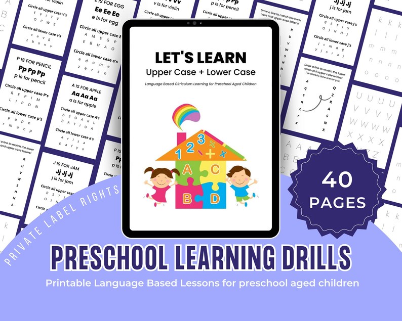 PLR Preschool Educational Activities • Early Childhood Learning ...