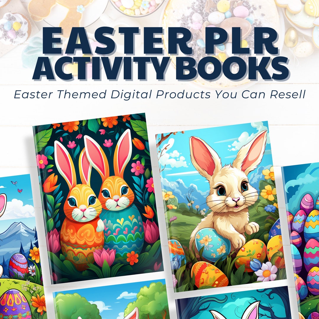 Easter Themed Digital Activity Books Bundle With PLR Kids and Adults - Etsy
