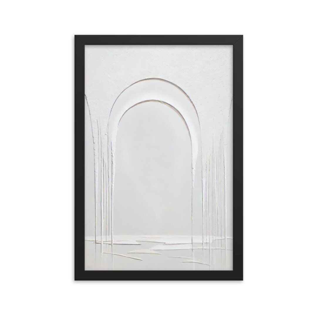 Framed 12x18 Minimalist Archway Oil Painting Print Home Wall Decor ...