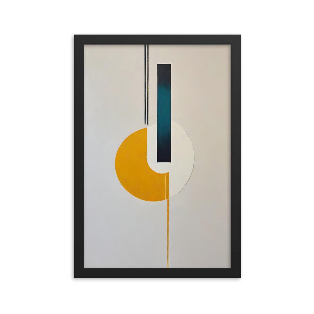 Framed 12x18 Minimalist Crank Oil Painting Print Home Wall Decor ...