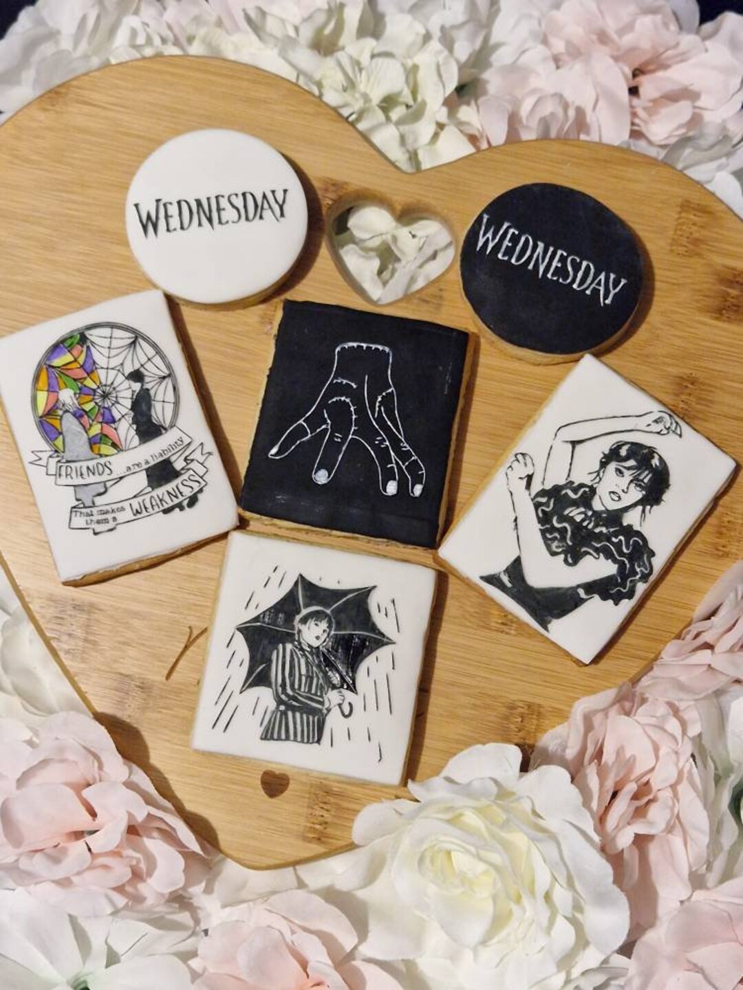 Wednesday Themed Cookies - Etsy