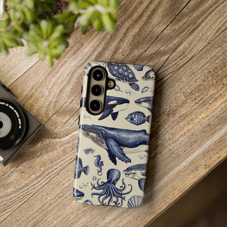 Whale Shark Coral Reef Phone Case Ocean Sea Phone Case Jellyfish Phone ...