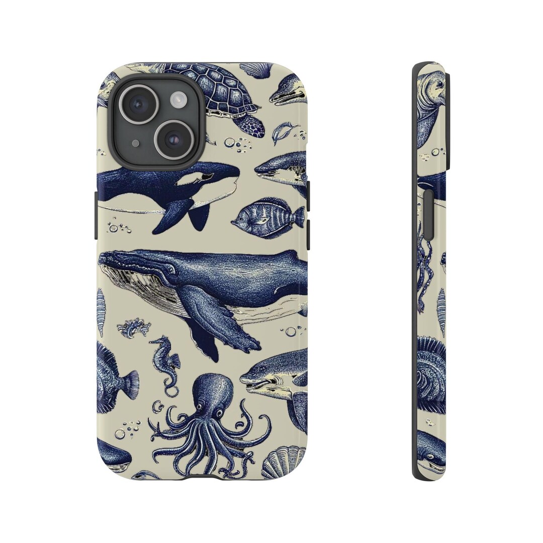 Whale Shark Coral Reef Phone Case Ocean Sea Phone Case Jellyfish Phone ...