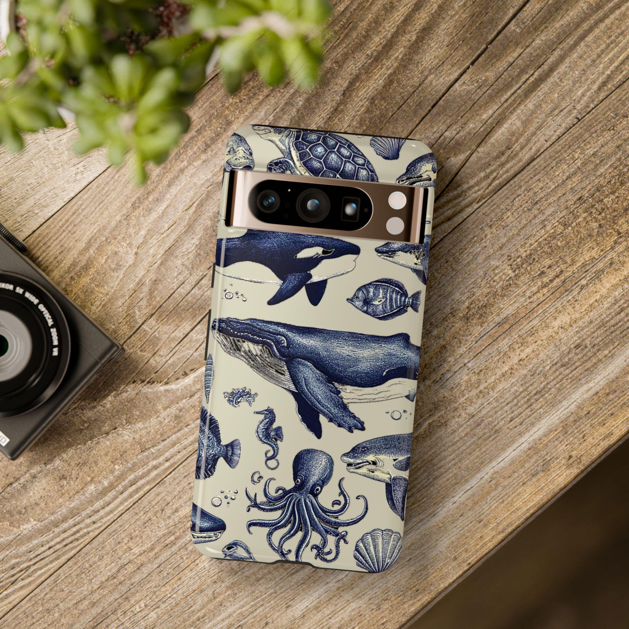 Whale Shark Coral Reef Phone Case Ocean Sea Phone Case Jellyfish Phone ...