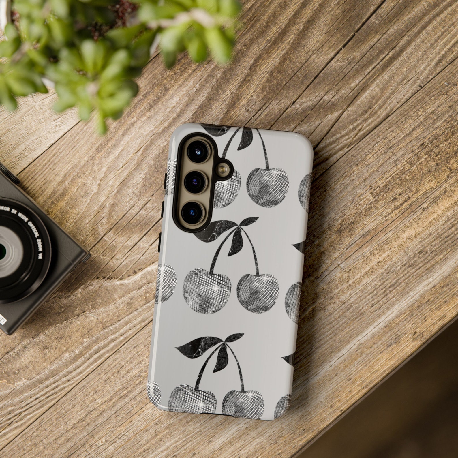 Vintage Cherry Disco Ball Graphic Phone Cases Retro Lovers Cherry Phone ...