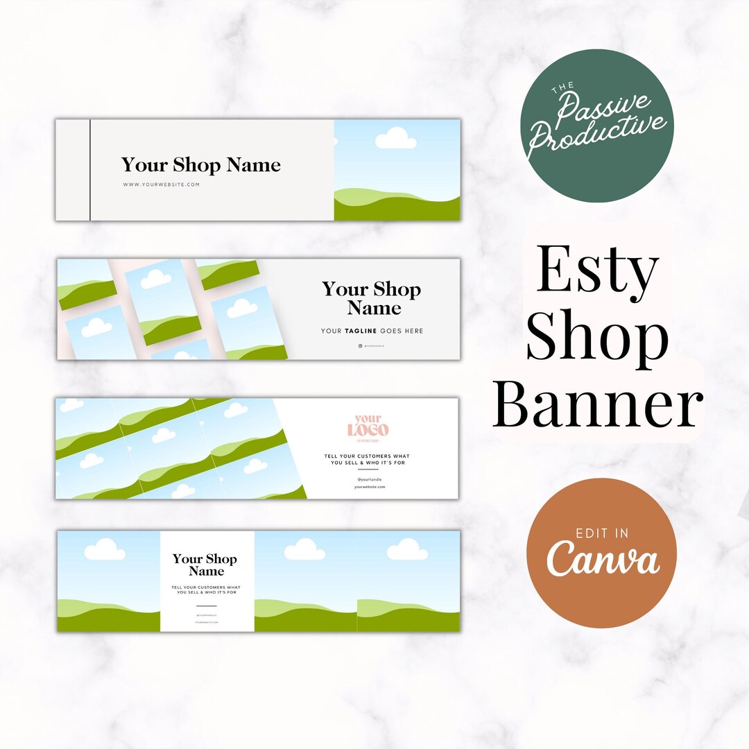 Etsy Shop Banner Template Canva - Etsy Portugal