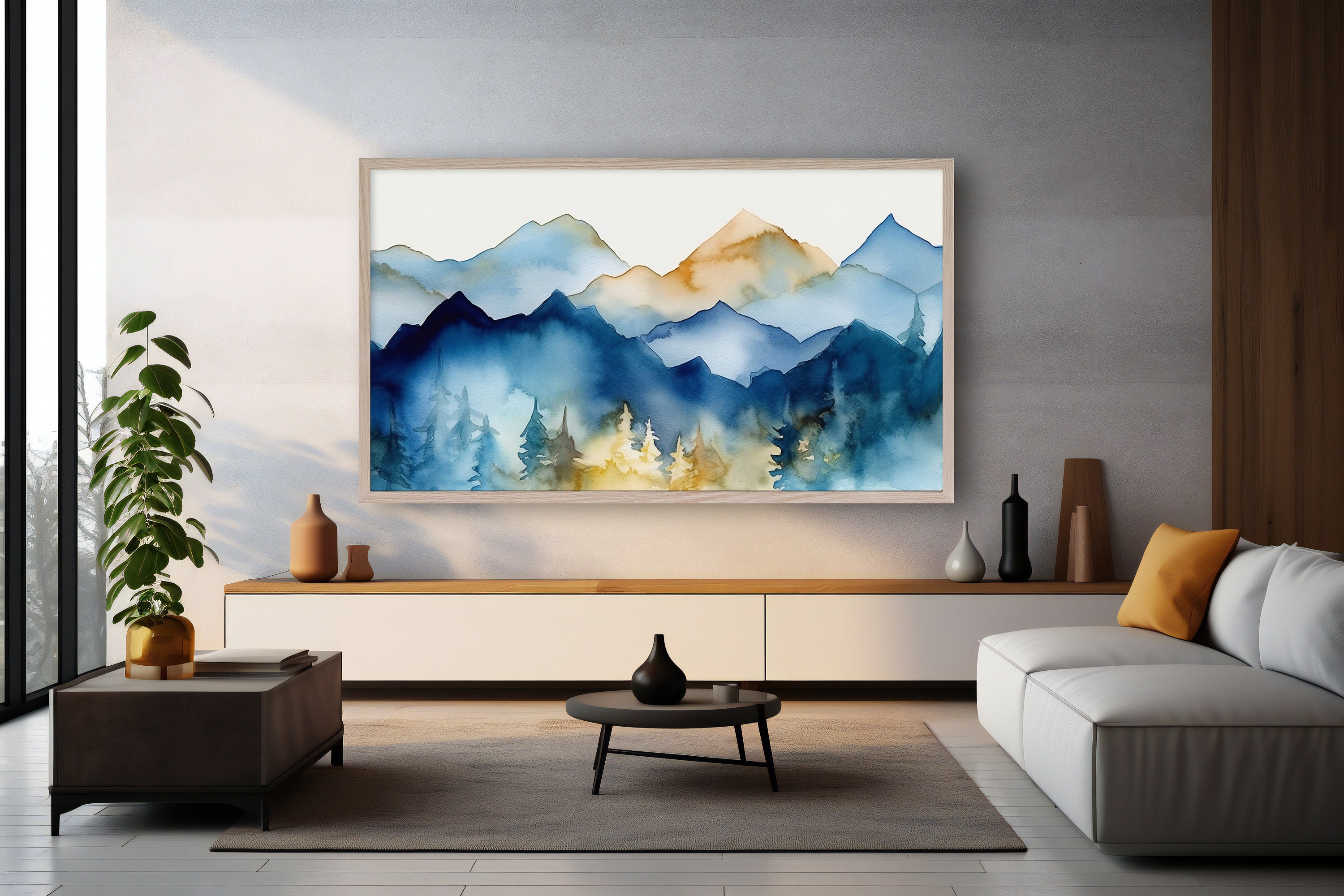 Samsung Frame TV Watercolor Images - Etsy