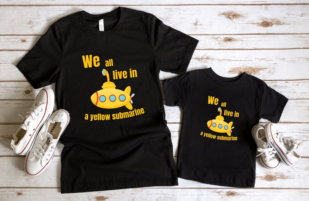 Family Yellow Submarine Design for Adults and Kids - the Beatles Shirts ...