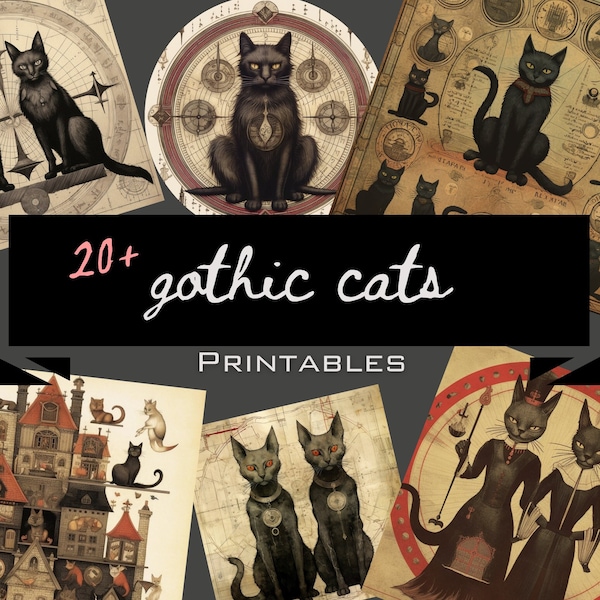 Gothic Cat - Etsy