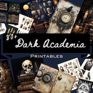 Dark Academia Printables - Etsy