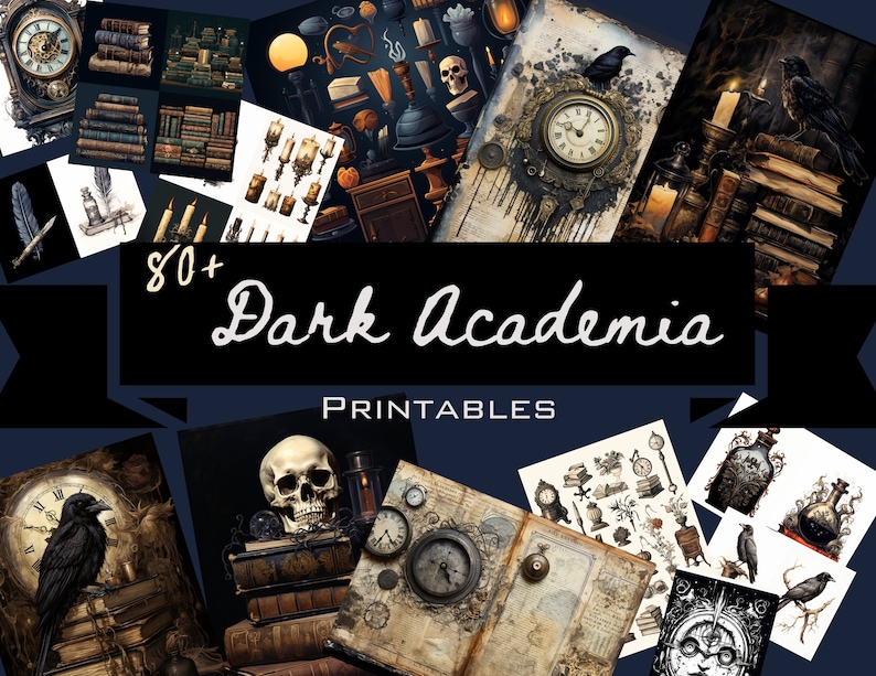 Dark Academia Printables - Etsy
