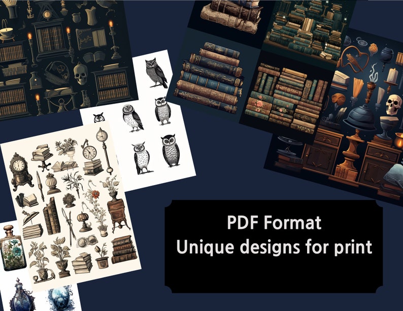 Dark Academia Printables - Etsy