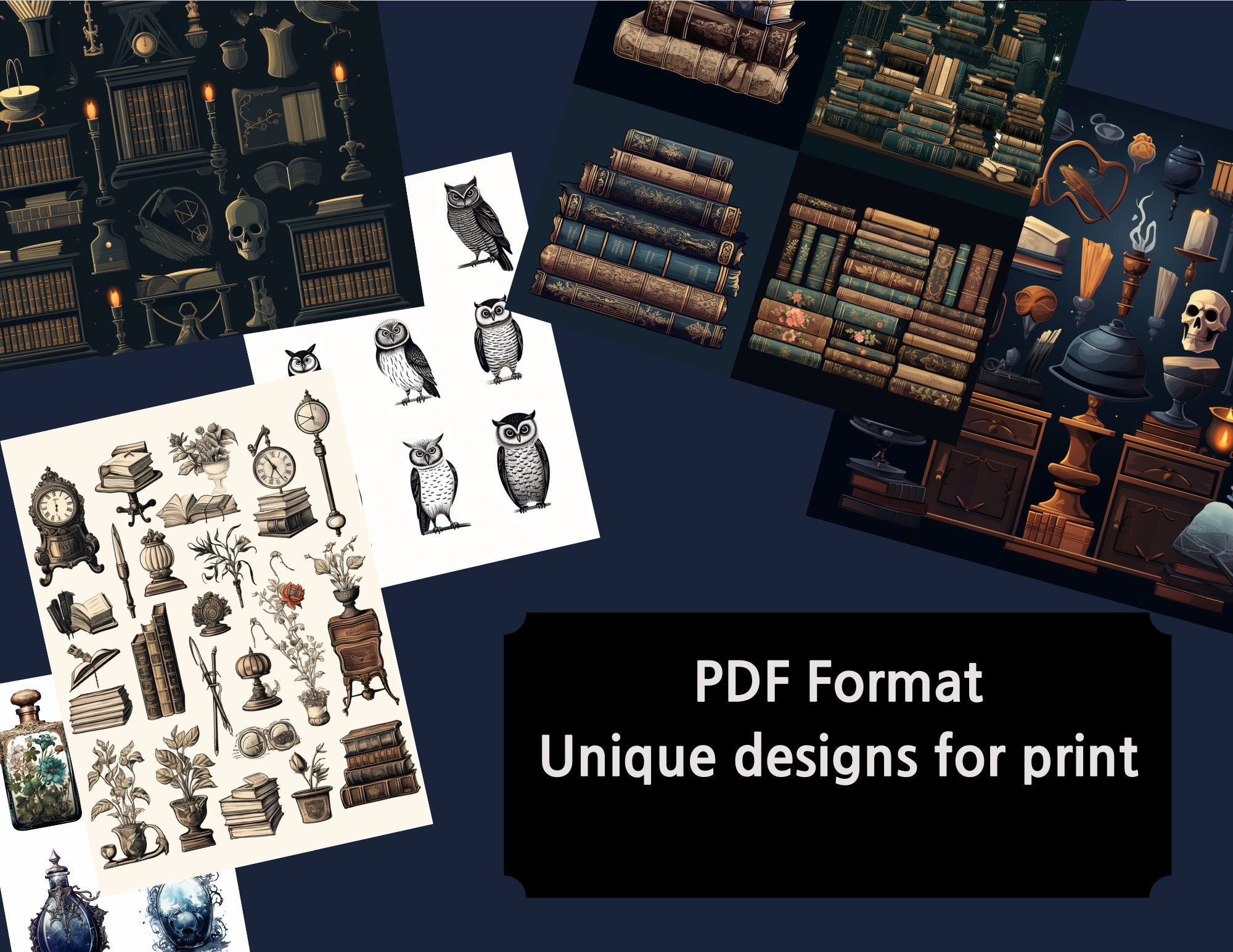 Dark Academia Printables - Etsy