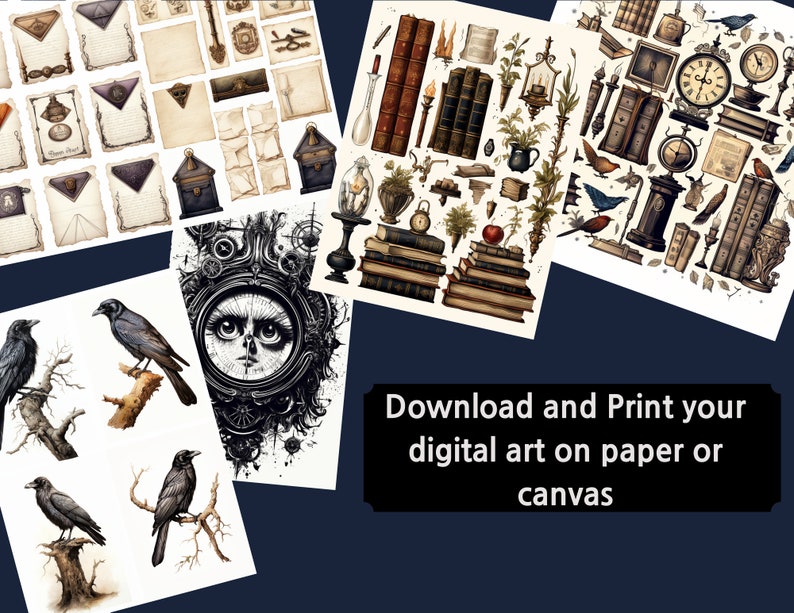 Dark Academia Printables - Etsy