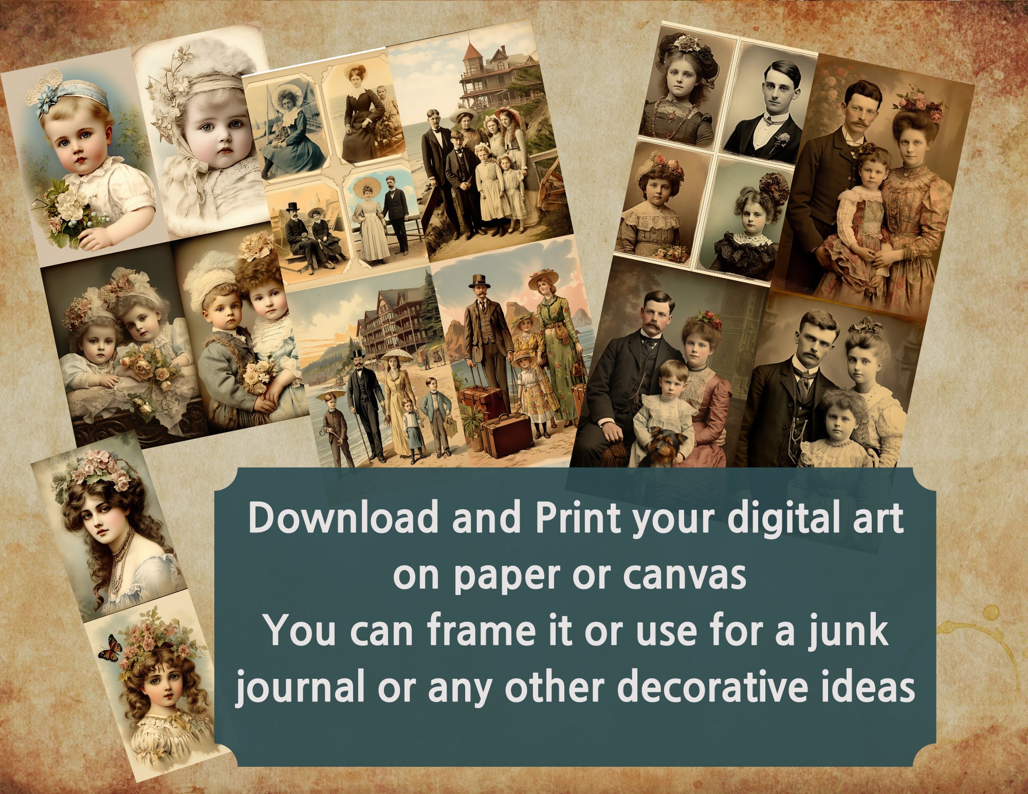 Victorian Postcards Printables - Etsy