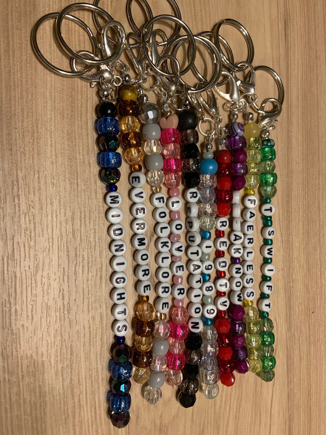 Taylor Swift Eras Bead Keychain - Etsy