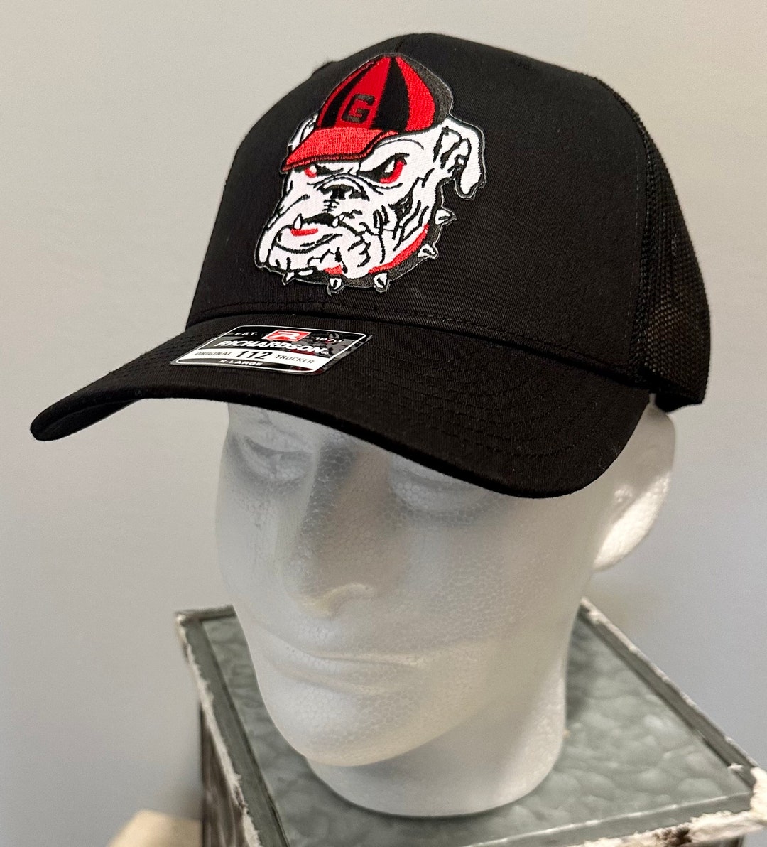 Georgia Bulldogs Custom UGA Mascot Logo Richardson 112 Black - Etsy