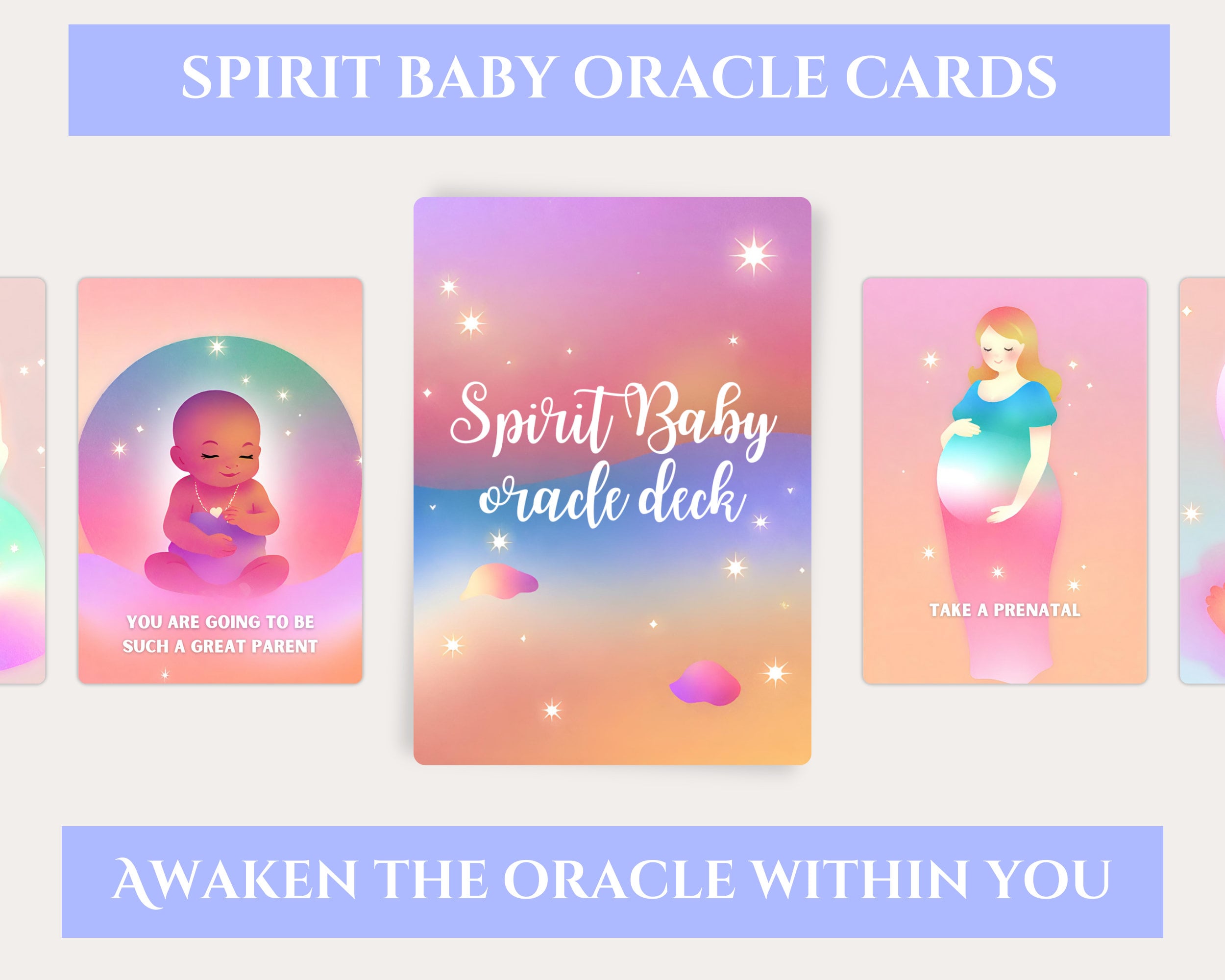 Spirit Baby Oracle Cards Deck, Spirit Baby Messages, Spirit Baby ...