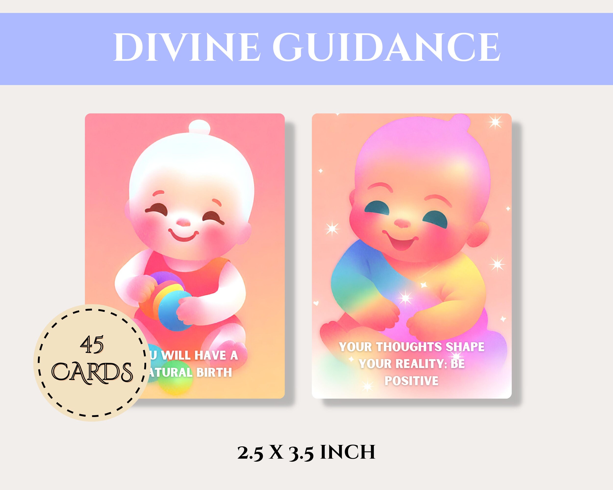 Spirit Baby Oracle Cards Deck, Spirit Baby Messages, Spirit Baby ...