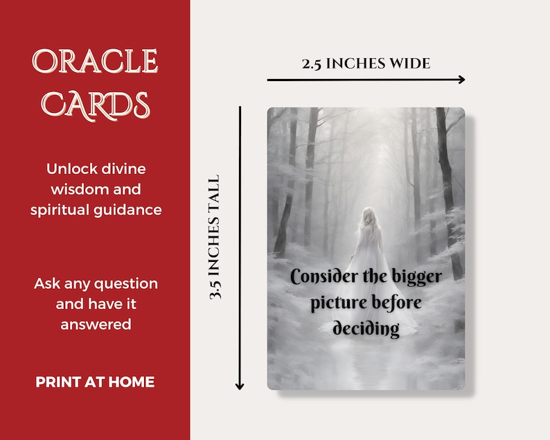 Printable Clarifying Oracle Cards, Yes and No Questions, Oracle Deck ...