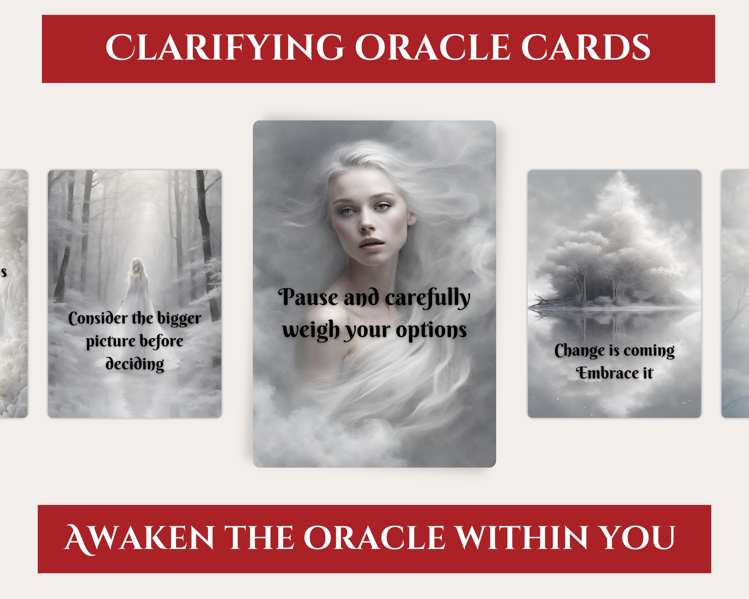 Printable Clarifying Oracle Cards, Yes and No Questions, Oracle Deck ...