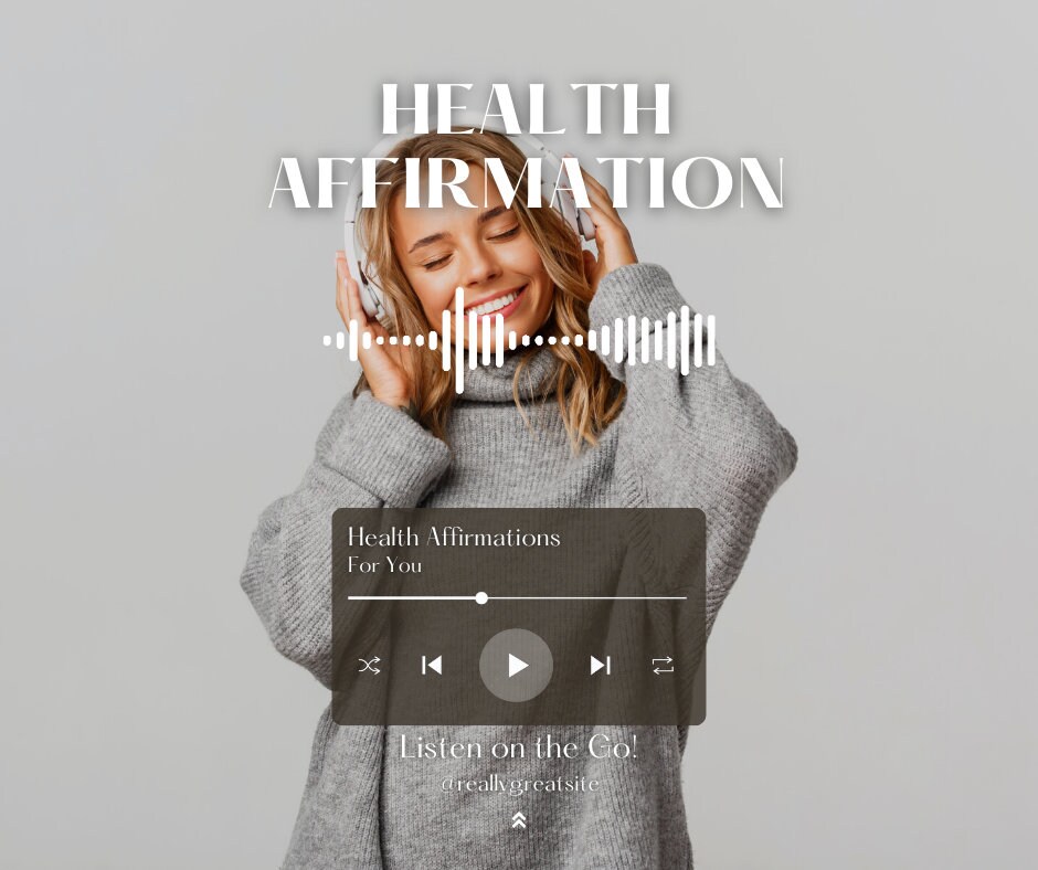 Health Affirmations Audio, Self Care Audio, Stress Relief, Guided ...