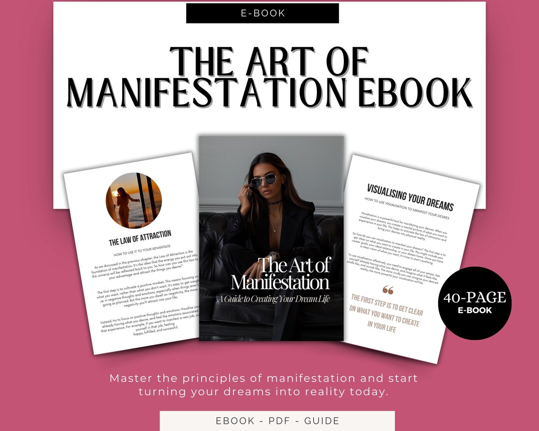 Manifest Planner, Manifest Printable, Vision Board Planner, Vision ...