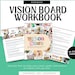 Vision Board Workbook: Goal Setting, Manifestation Guide (PDF) - Etsy