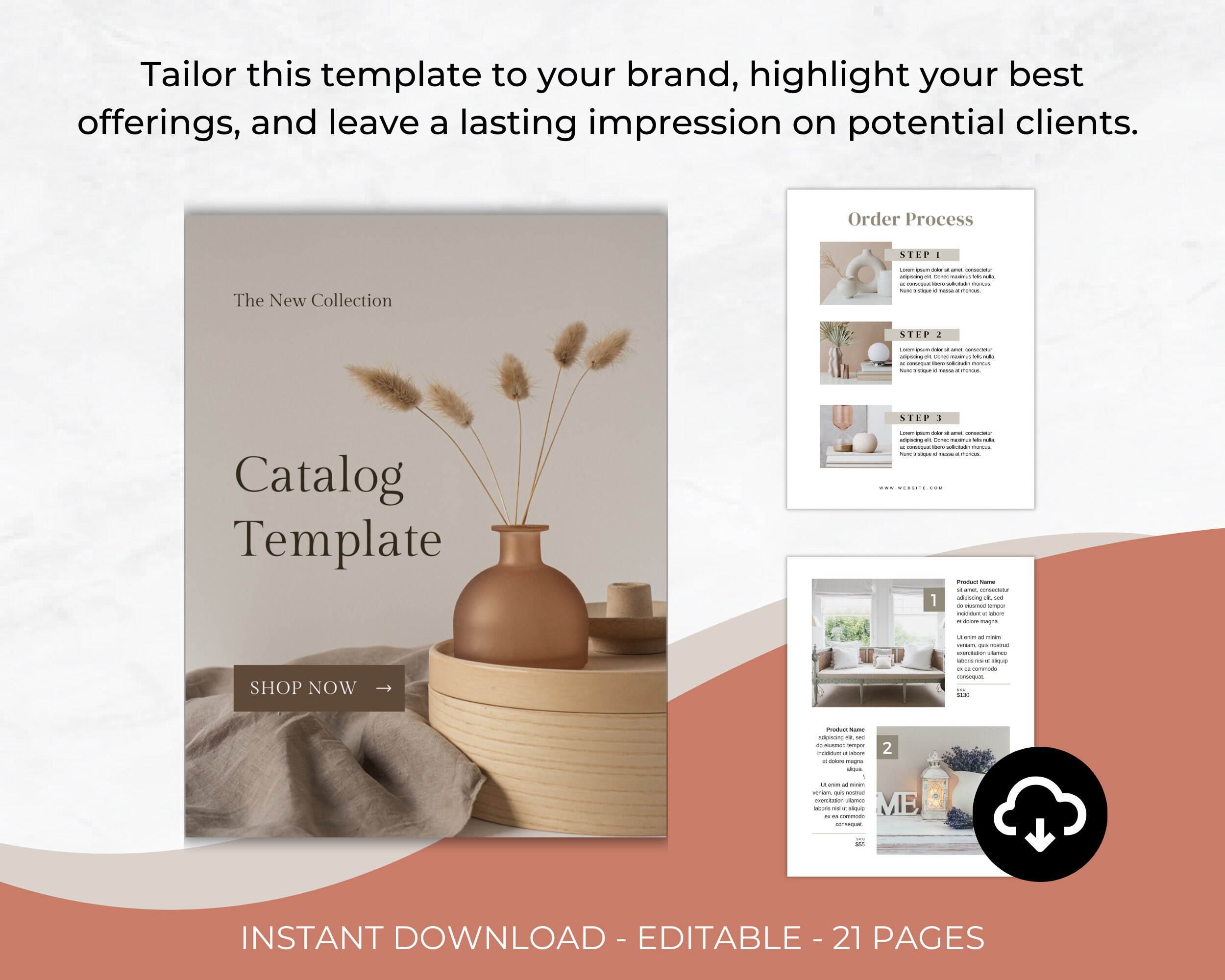 Editable Business Catalog Template for Professional Branding - Etsy