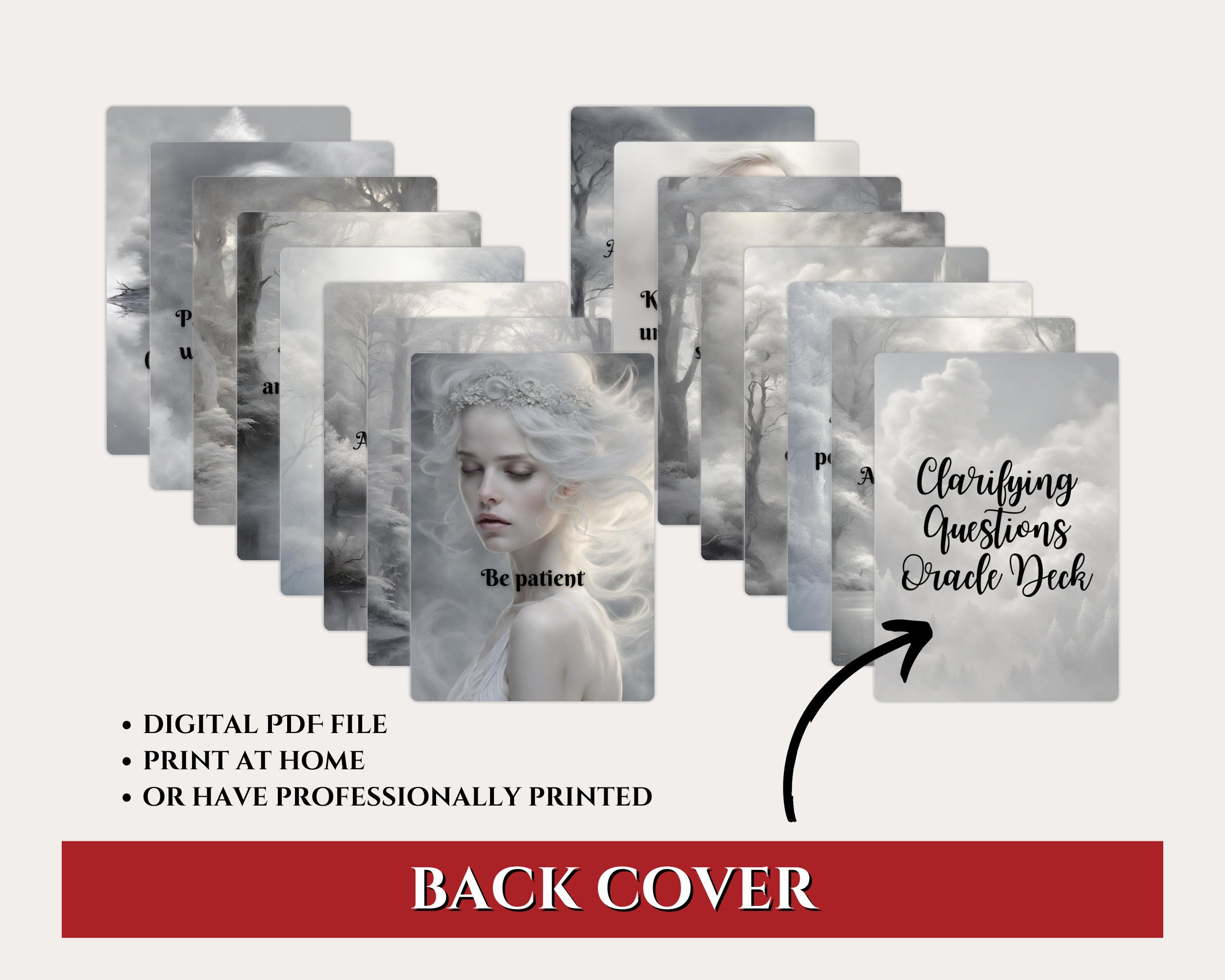 Printable Clarifying Oracle Cards, Yes and No Questions, Oracle Deck ...