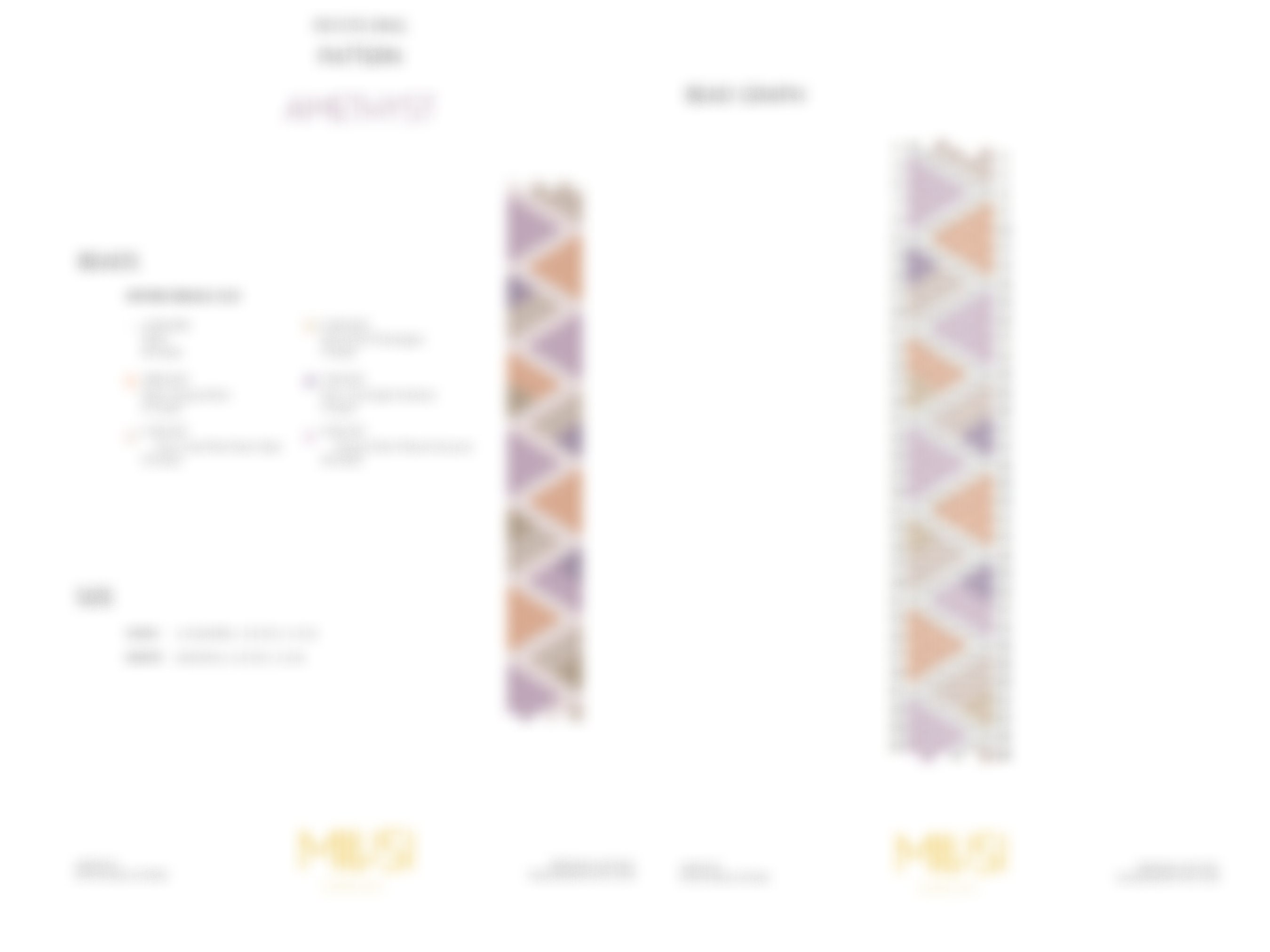 Set of 3 Patterns Loom Bracelet Patterns, Even Count Peyote Ring ...