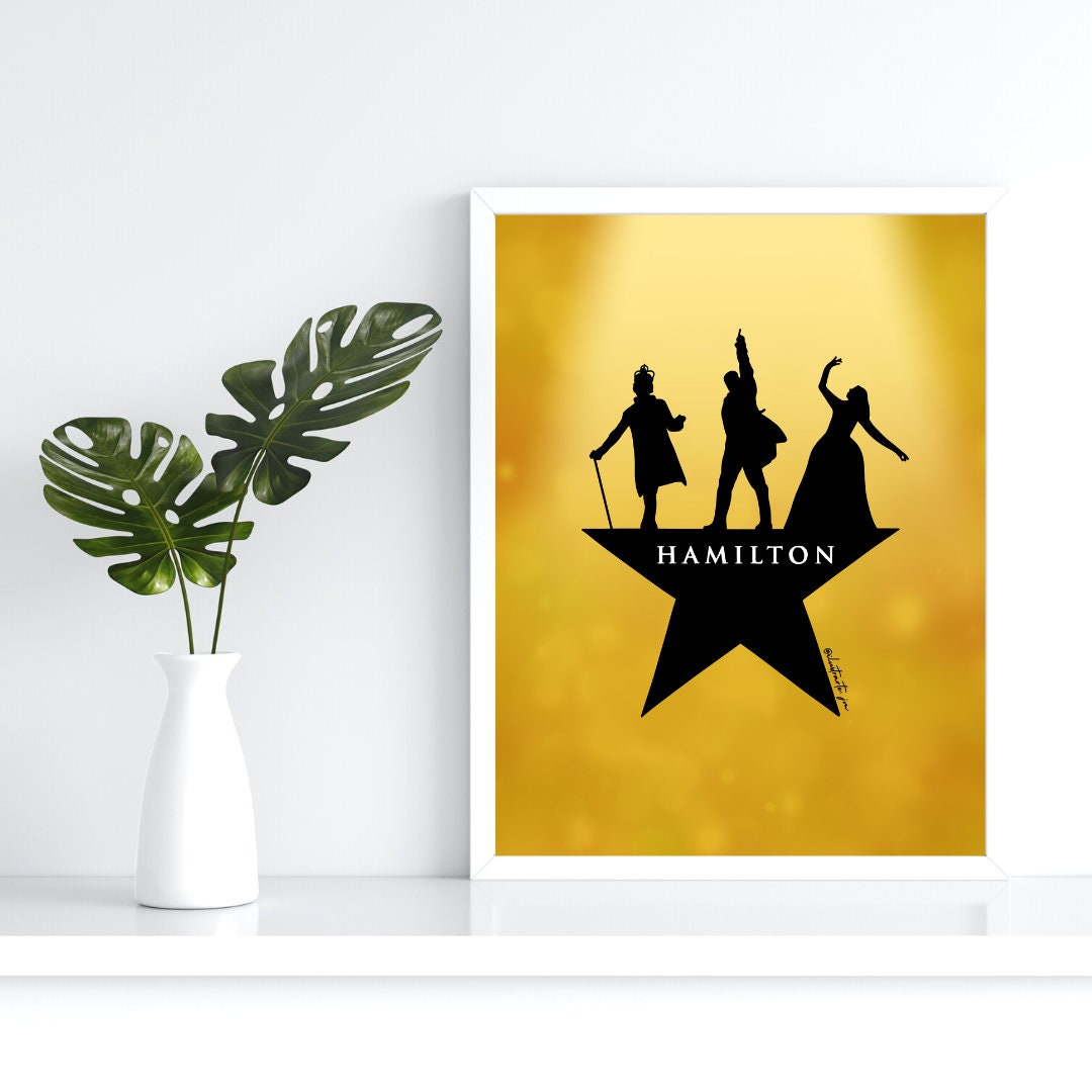 Printable Hamilton Musical Poster Illustration / Printable Hamilton ...
