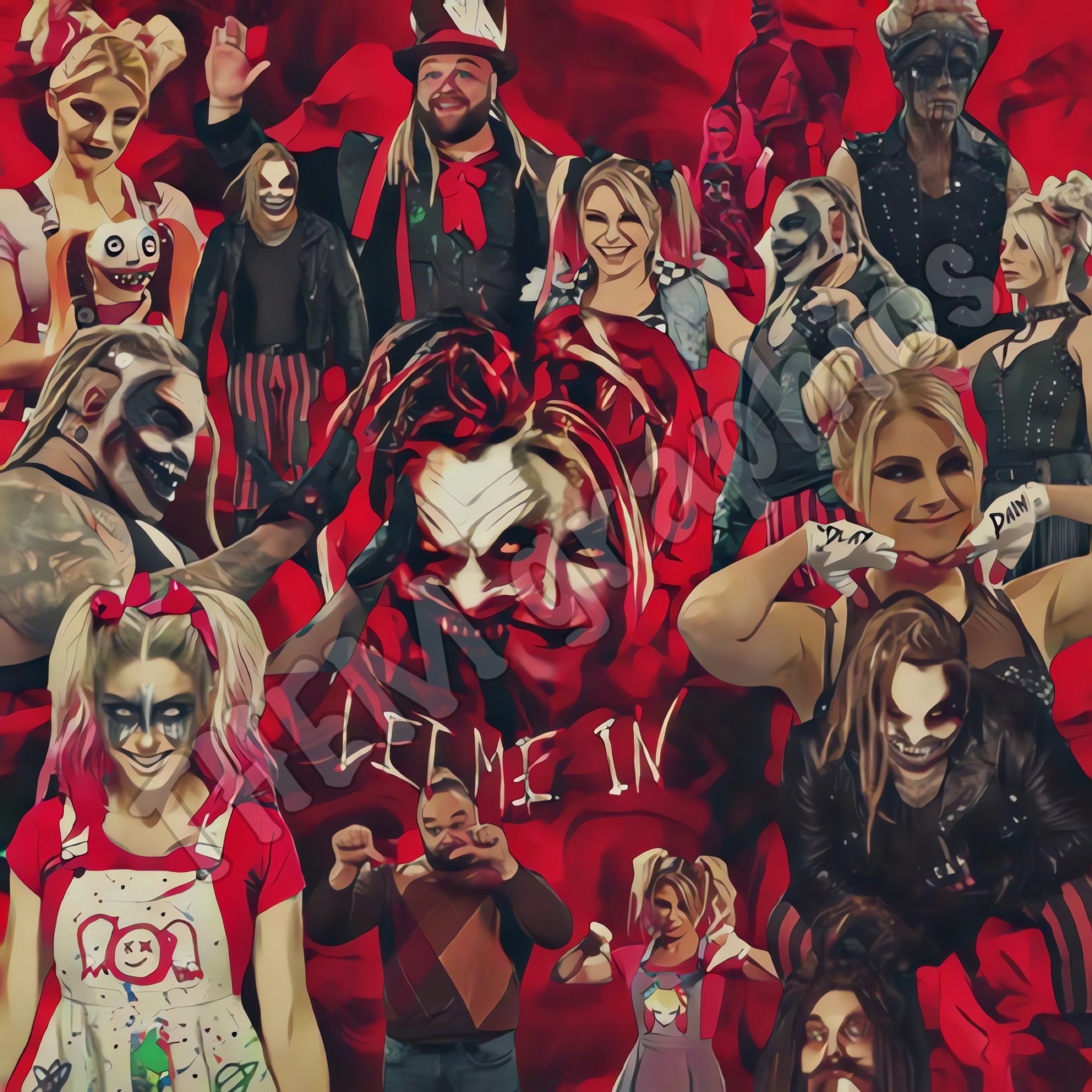 WWE the Fiend Bray Wyatt and Alexa Bliss Canvas Prints - Etsy Canada