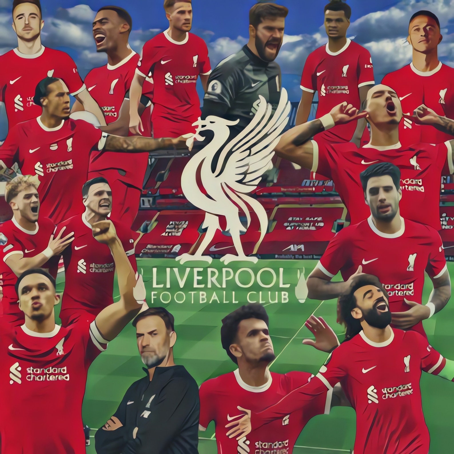 Liverpool FC 2023/24 Canvas Art Print - Etsy UK