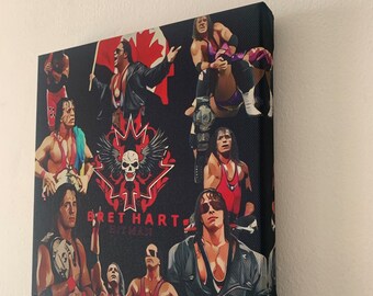 WWE Print Bret Hart Hitman Poster Wrestling Wall Art - Etsy