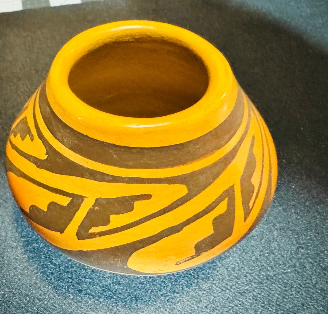 Hopi Vintage Pottery by Ethel Youvella 1919 2006 First Mesa Signed - Etsy
