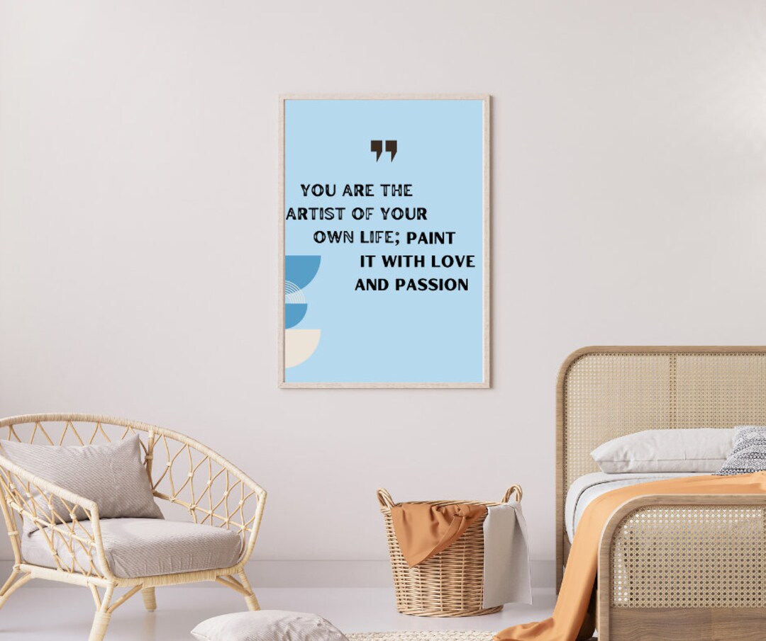 MOTIVATIONAL ARTWORK, Therapist Wall Art/ Quotes About Life ...